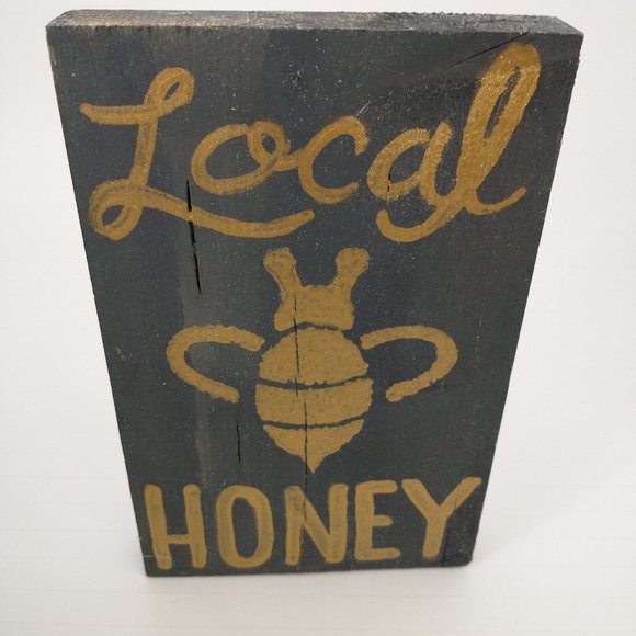 Hand Crafted | Art | Hand Crafted Wooden Sign Local Honey For Sale ...